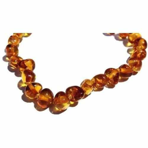 Child Baltic Amber Anklet Bracelet Amelie Pink Purple Agate UK - Love ...